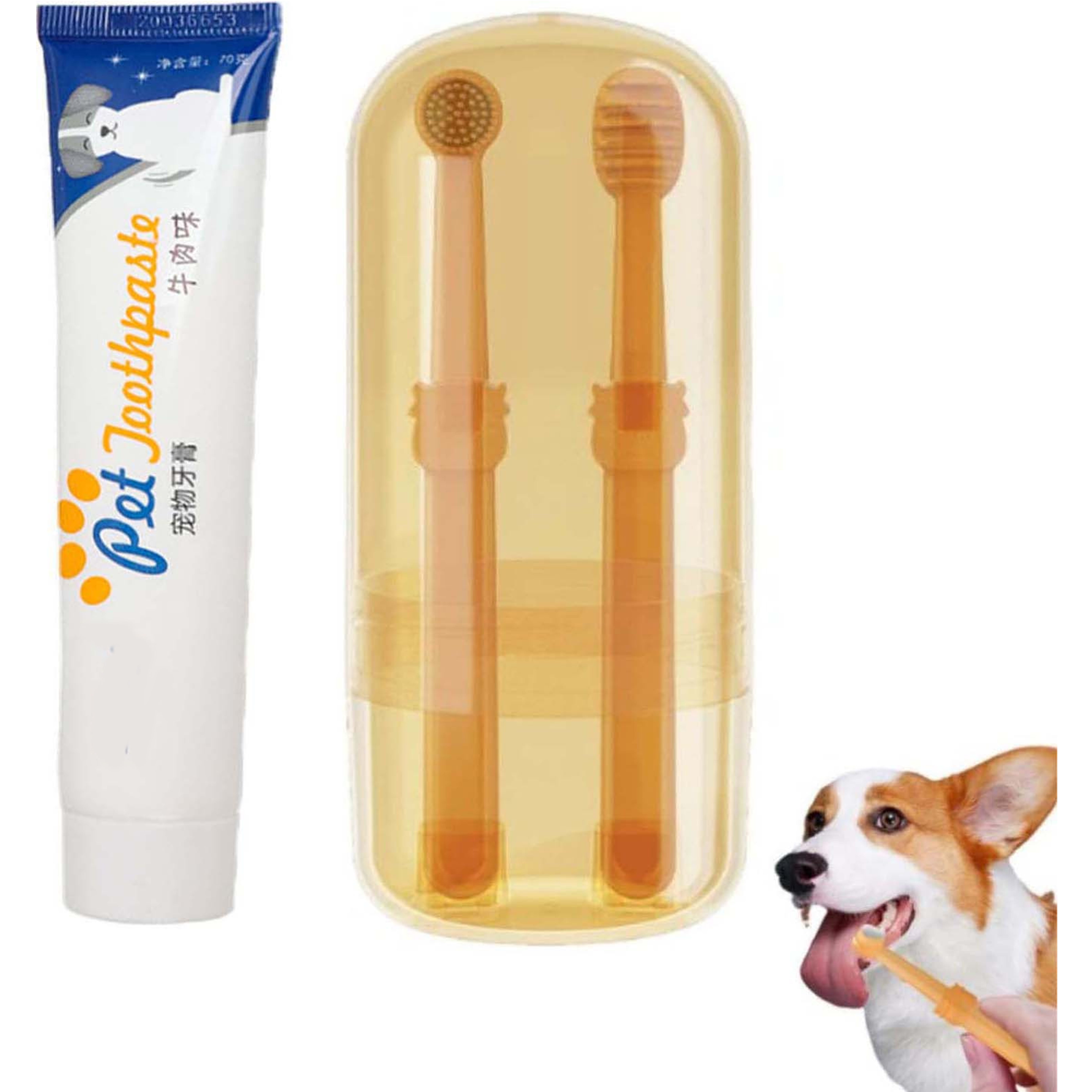 YiFudd Zentric Dog Toothbrush - Flexibrush Pet Toothbrush with Tongue ...