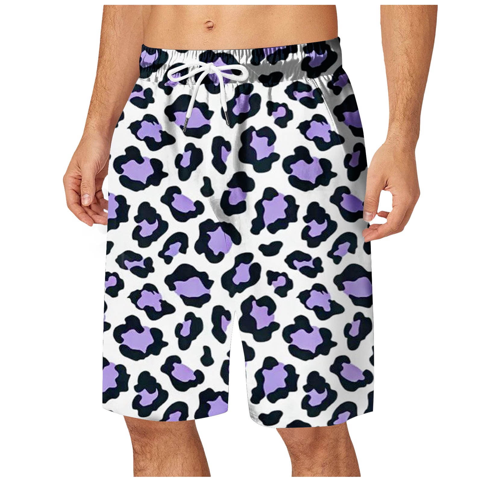Yihwei Mens Board Shorts With Compression Liner Mensing Trunks 5 Inch Swimsuit Mesh Beach