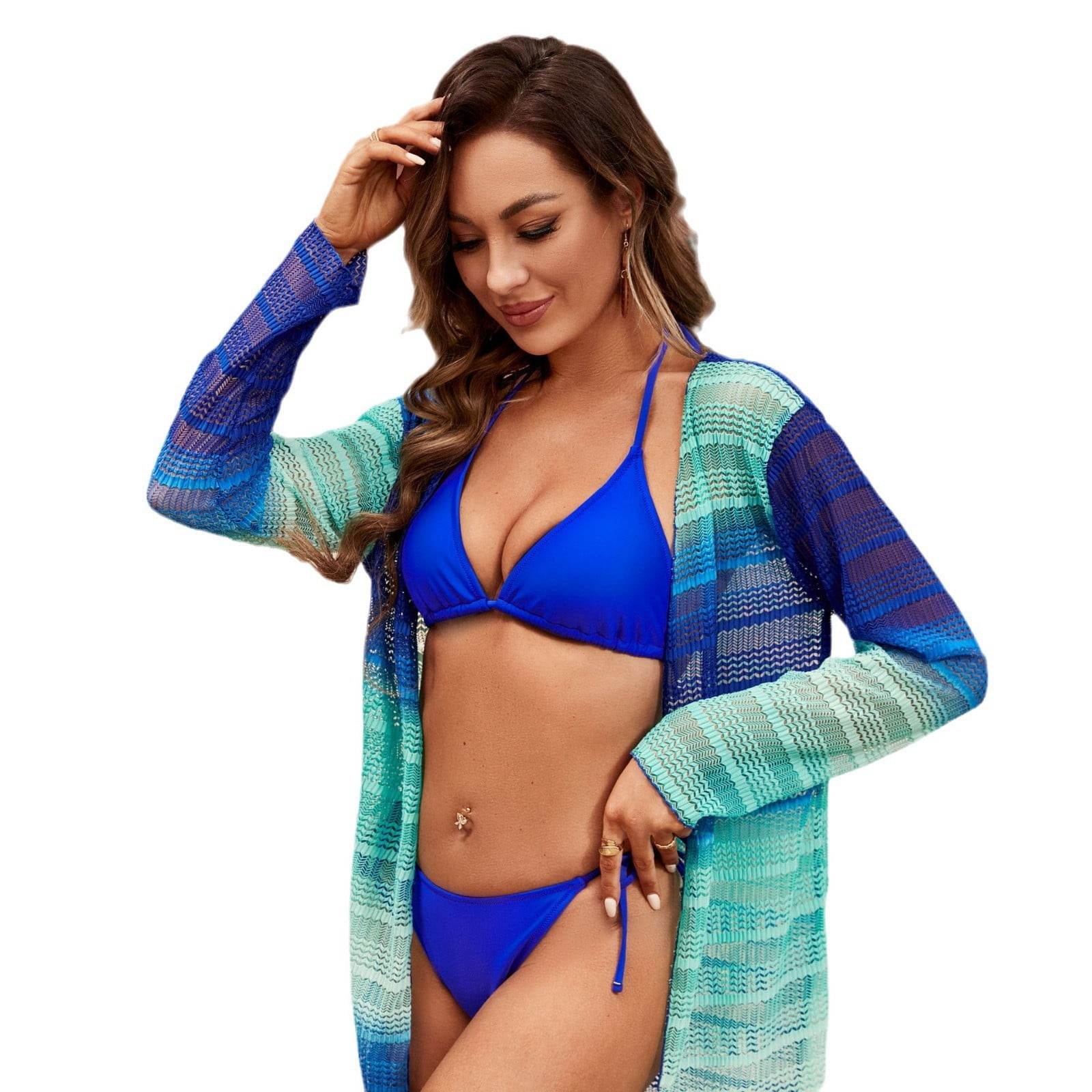 Yihwei Womens Bathing Suits High Waisted Full Coverage Women Gradient