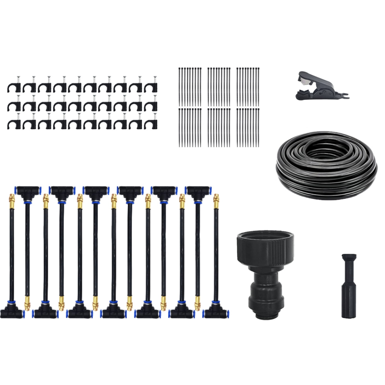YiJin 15M Garden Irrigation System Watering Hose with Adjustable 360 ...