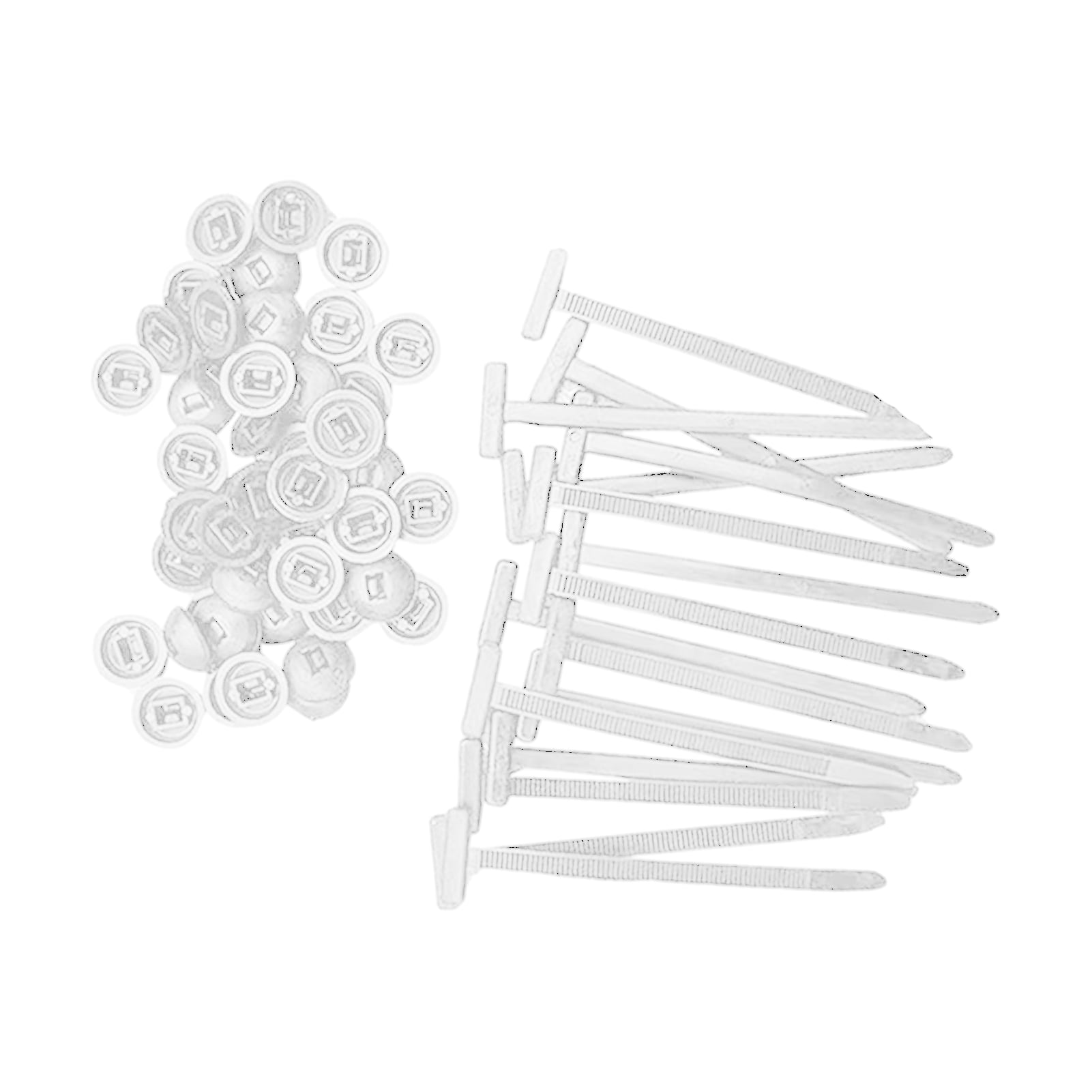 YiJin 240Pcs Nylon Universal Cable Tie Buckles Durable UV-Resistant ...