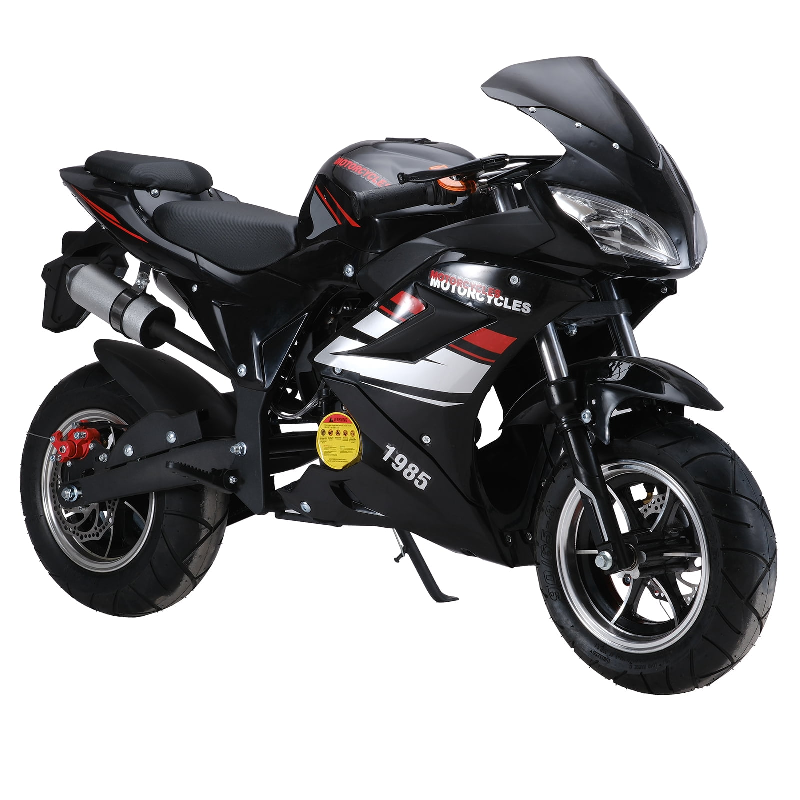 YiJin 49cc 4-Stroke Pocket Mini Bikes, 8 Inch Wheels Mini Motorcycle ...