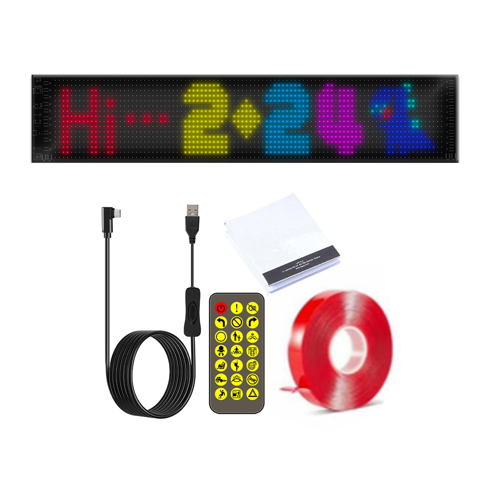 YiJin Scrolling LED Display Programmable Flexible for Matrix Panel ...