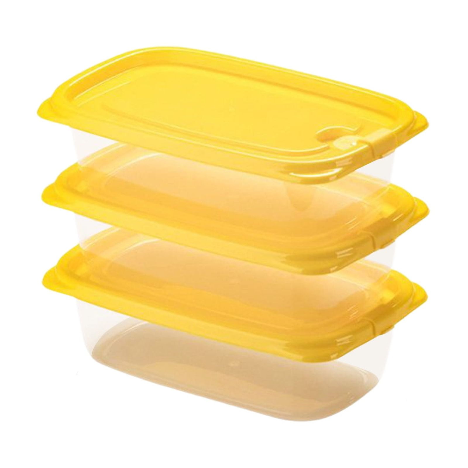 YiJuHui 15pcs Stackable Refrigerator Storage Containers with Locking ...