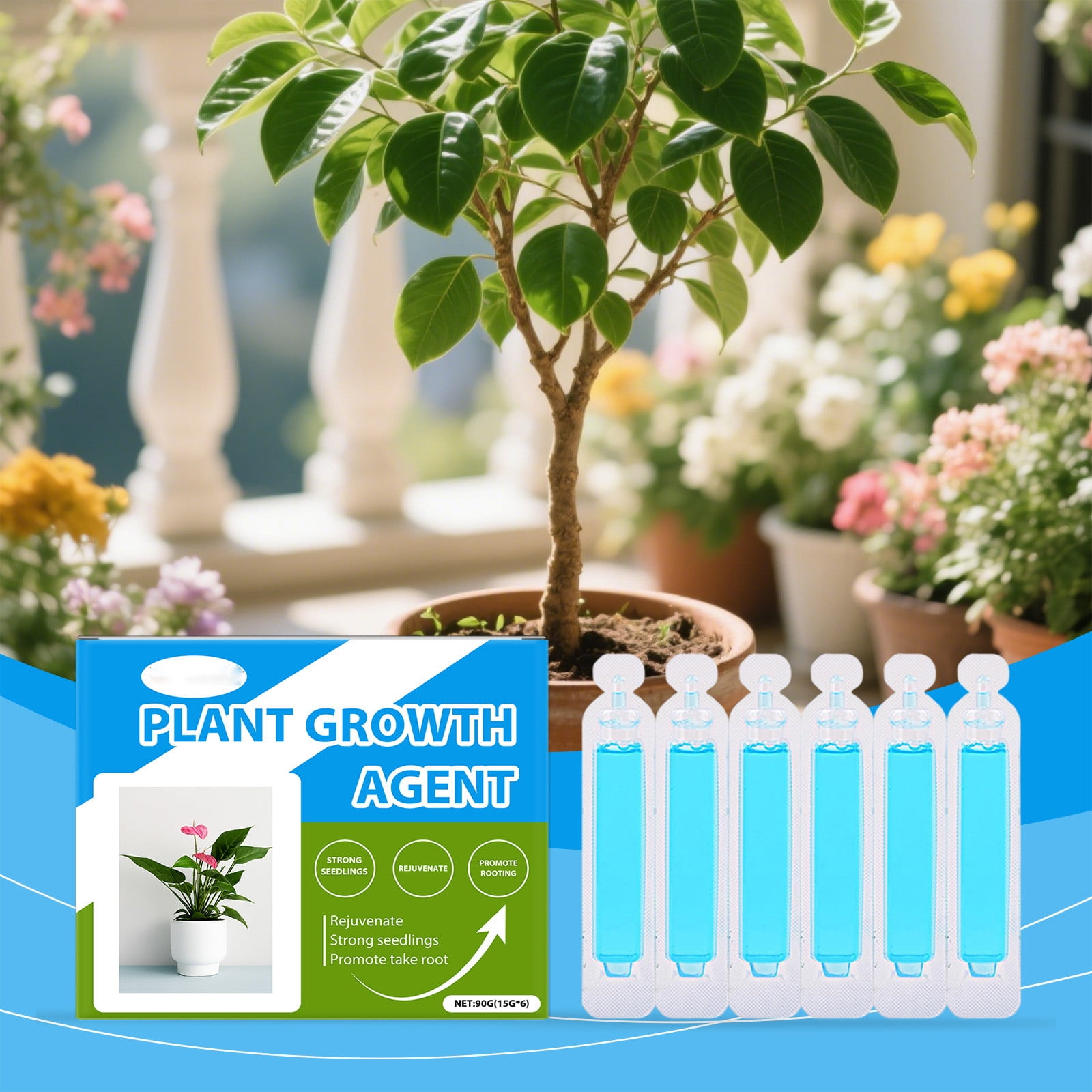 YiJuHui 18pcs Plant Rooting Solution Liquid Fertilizer - Fast Growth ...