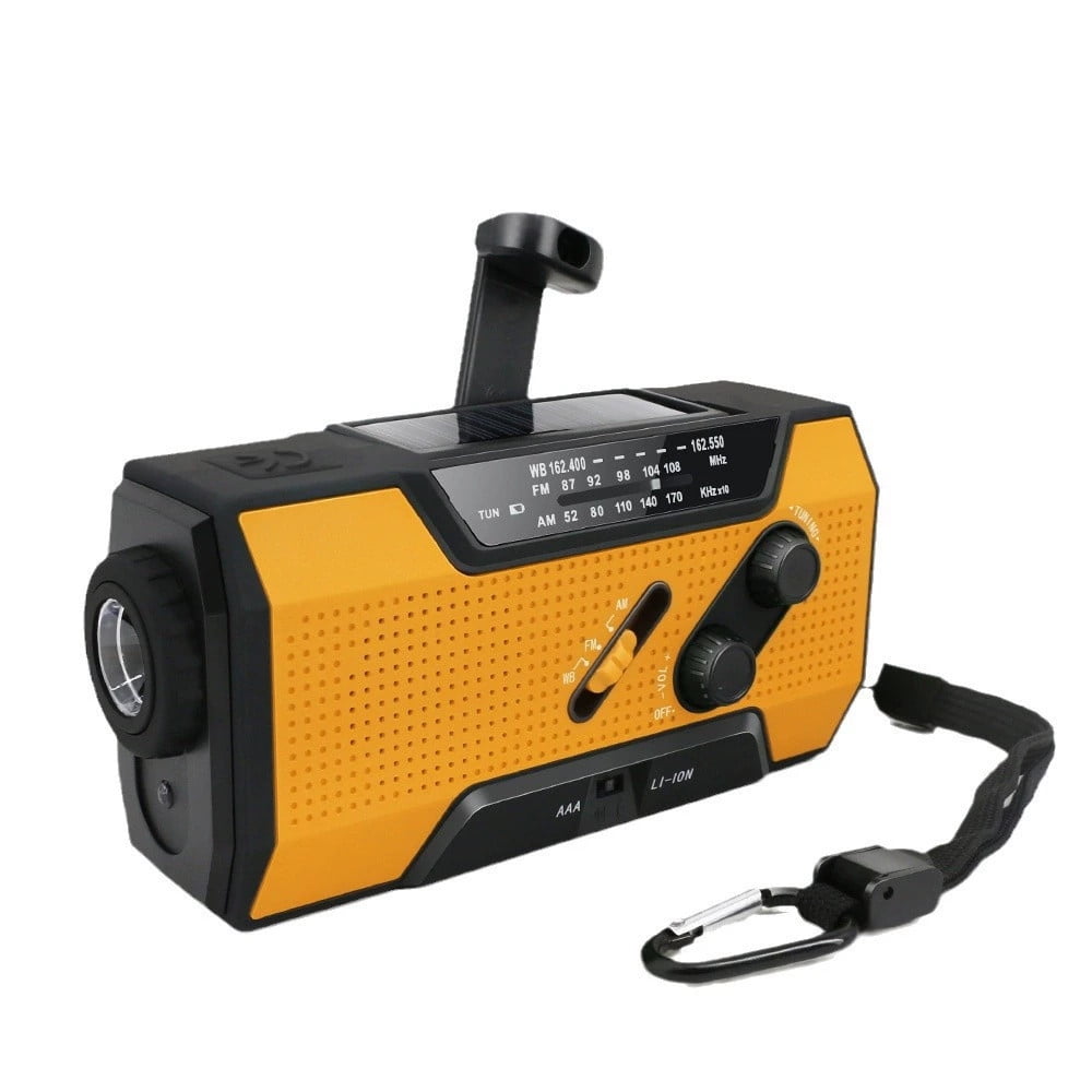 YiJuHui 1pcs Emergency Solar Crank Radio Portable AM/FM Weather Alert ...