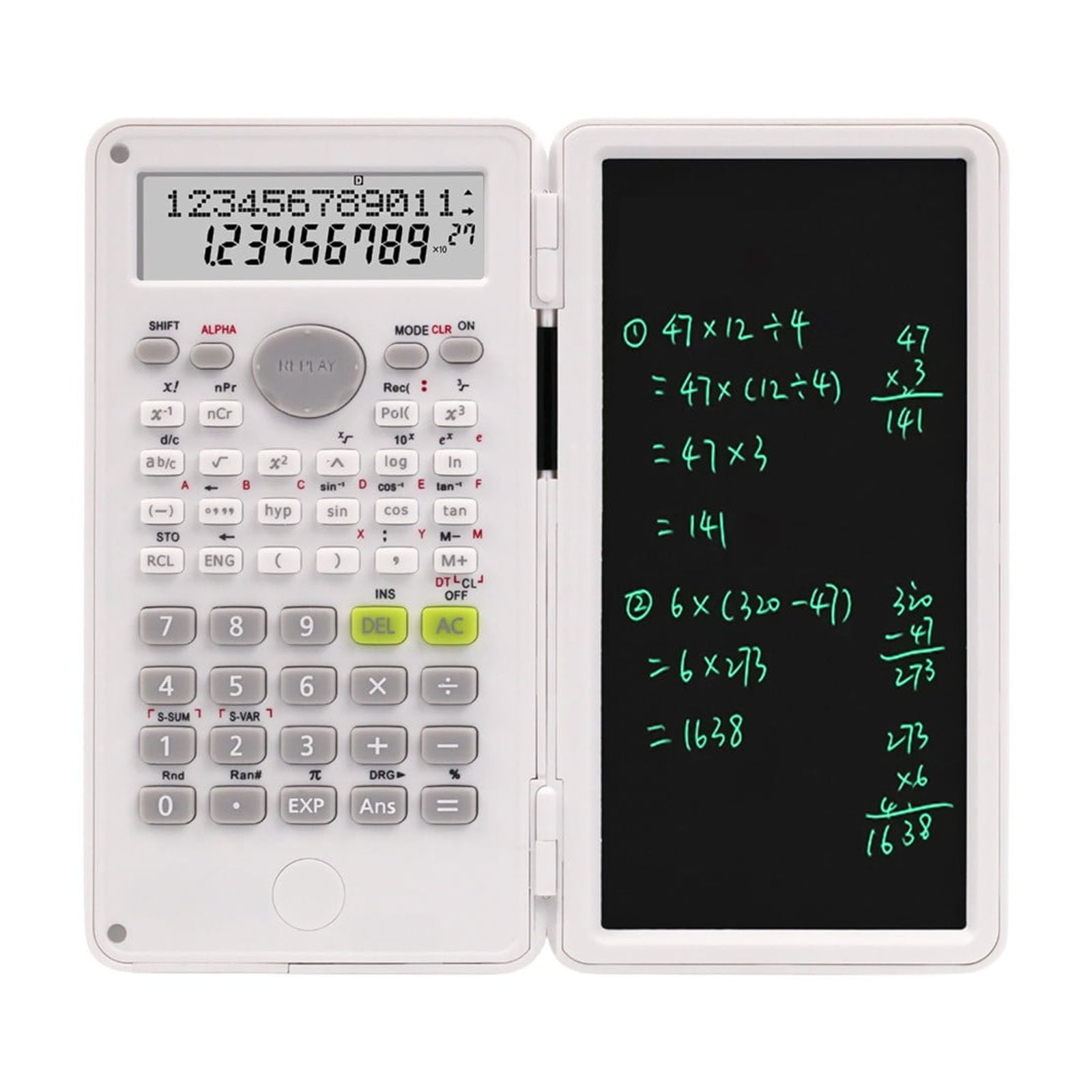 YiJuHui 2pcs Multifunctional Scientific Calculator with Handwriting ...