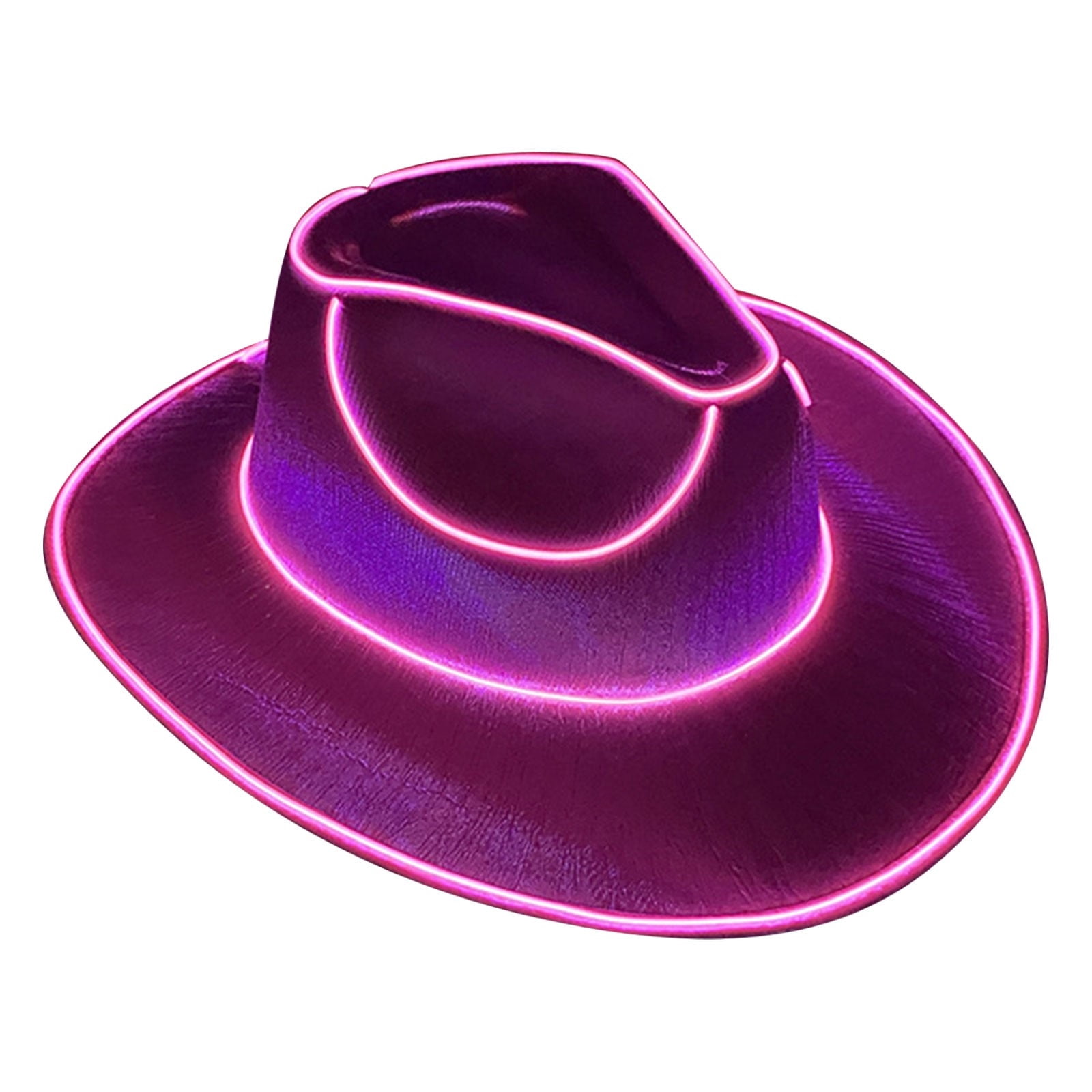 YiJuHui 2pcs Neon Sparkly Glitter Space Cowboy Hat - Fun Metallic ...