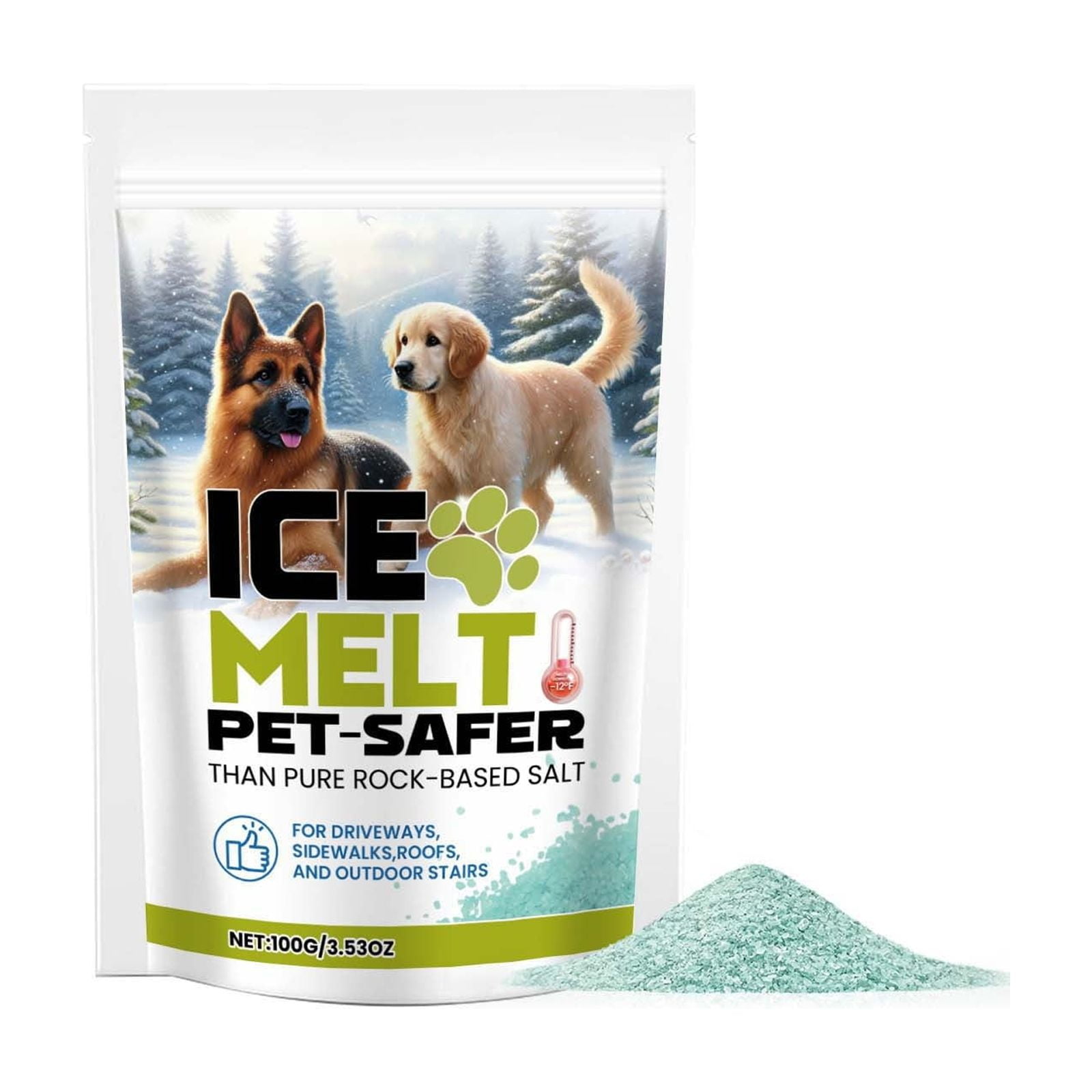 YiJuHui 2pcs Pet-Safe Ice Melter, Fast-Acting Snow & Ice Melt, Non ...