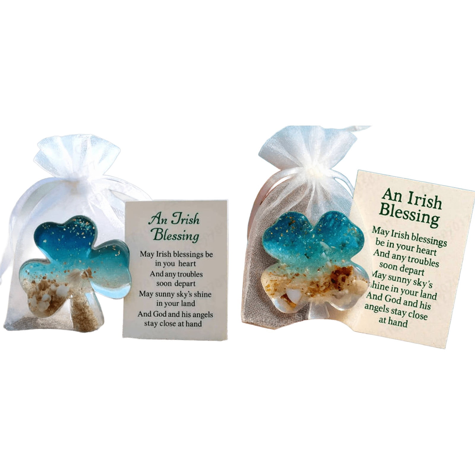 YiJuHui 2pcs Pocket Hug Themed Souvenirs, Ocean & Sand Resin Lucky ...