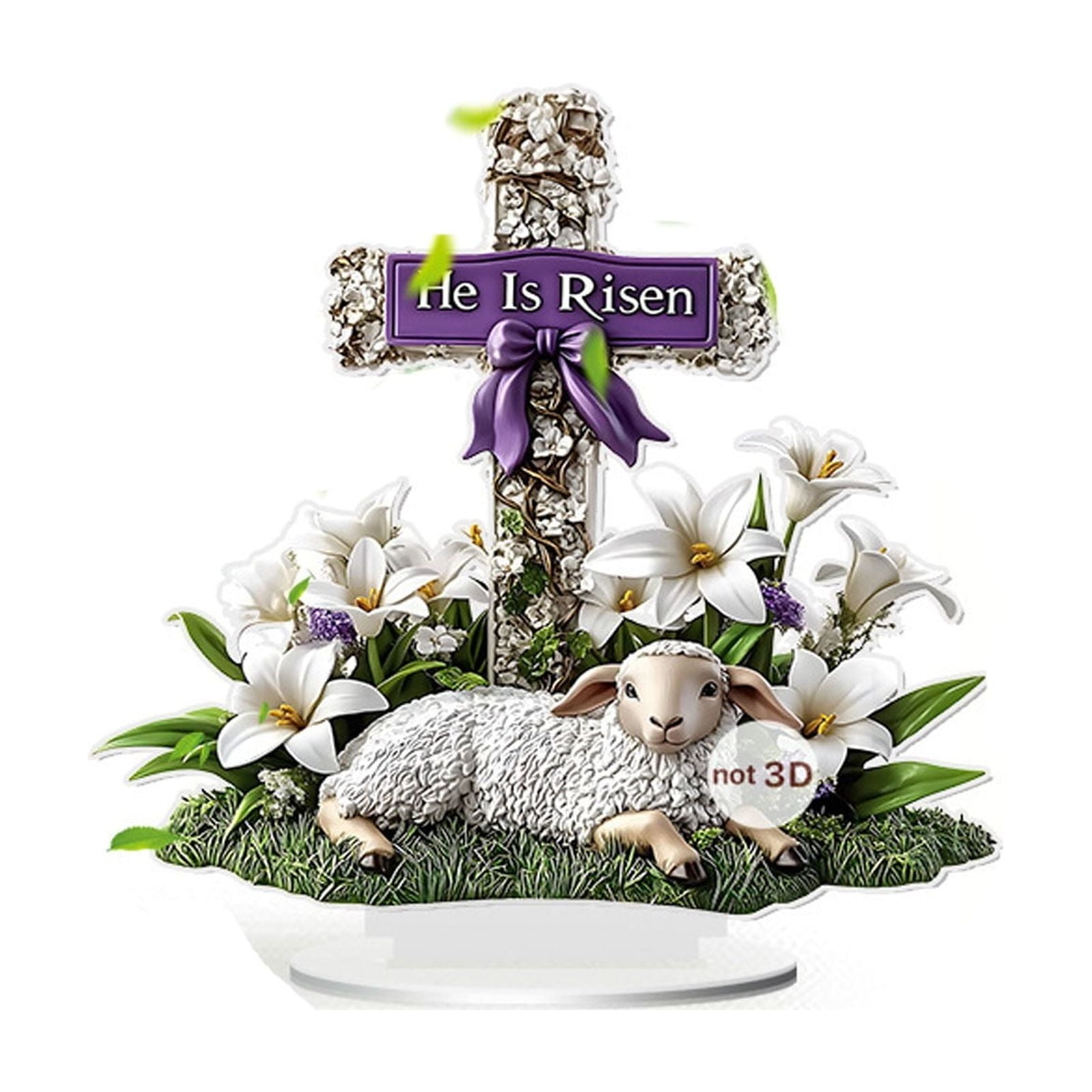 YiJuHui 3pcs 2D Holiday Sheep Decor with Festive Outfit, Cute Desktop ...