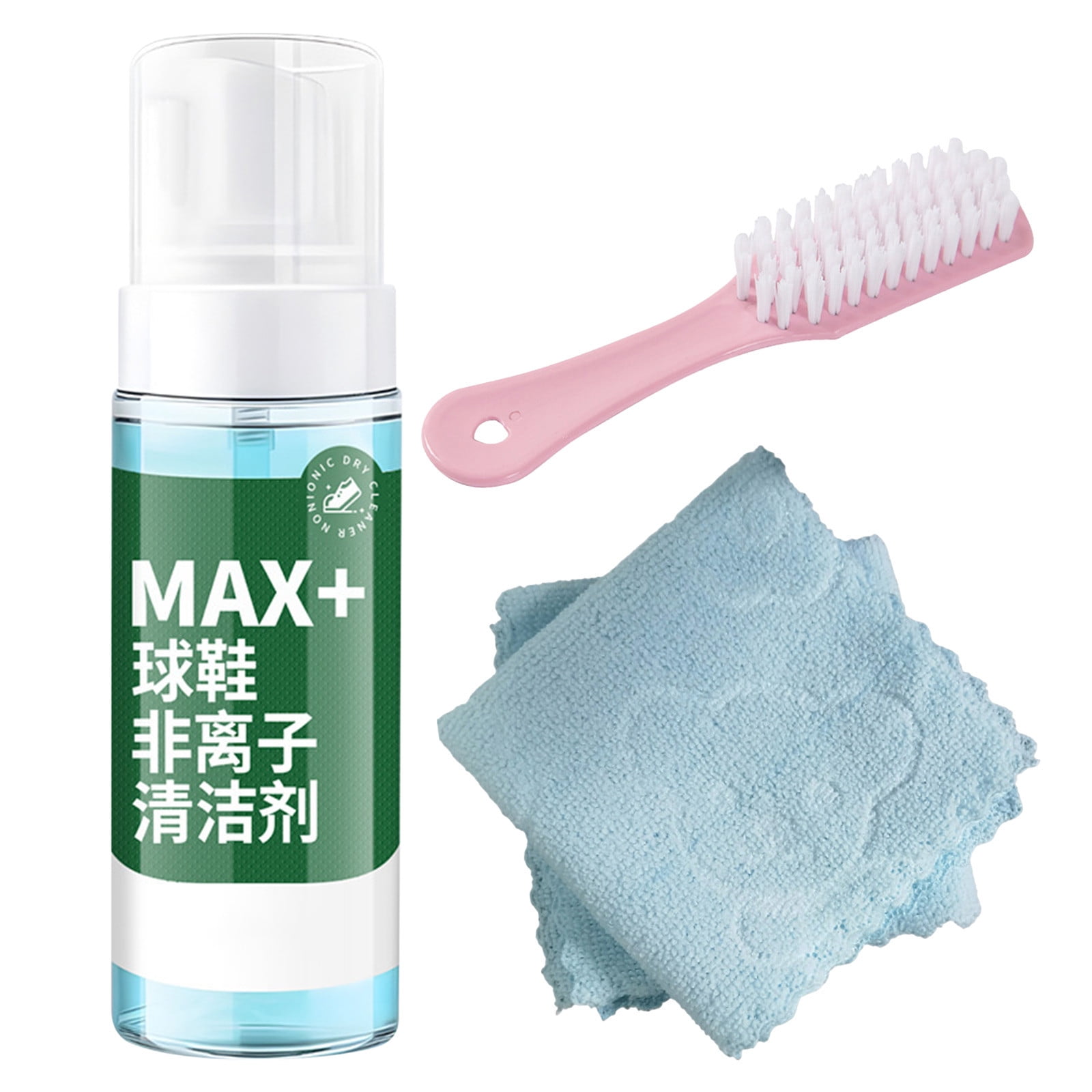 YiJuHui 3pcs Powerful Shoe Cleaner Kit for White Sneakers - Dry Cleaning Stain Remover Brush, No ...