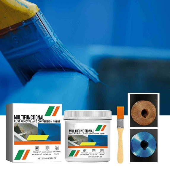 YiJuHui 3pcs Rust Converter Paint Primer, Multi-Surface Rust Remover ...