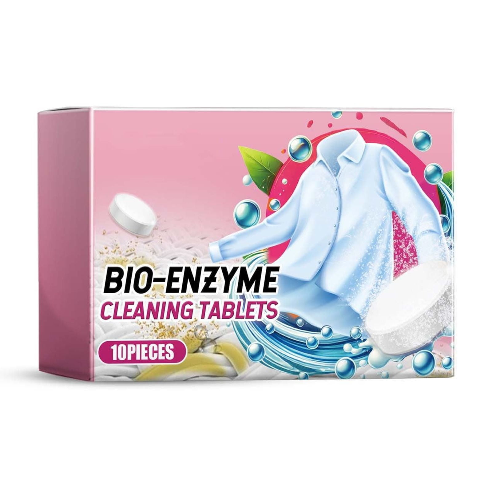 YiJuHui 4pcs Bio Enzyme Laundry Detergent Tablets, Powerful Stain ...