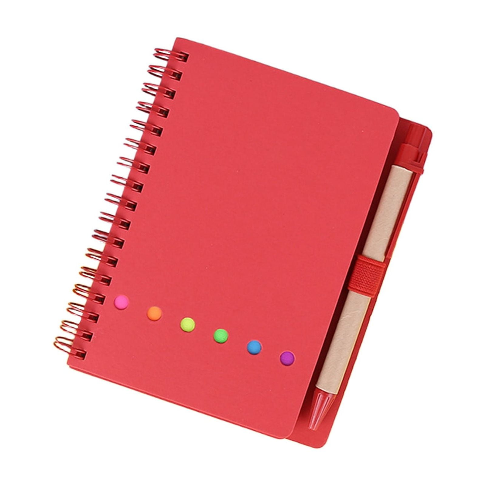 YiJuHui 4pcs Premium Spiral Notepad with Kraft Cover - Grid Pages for ...