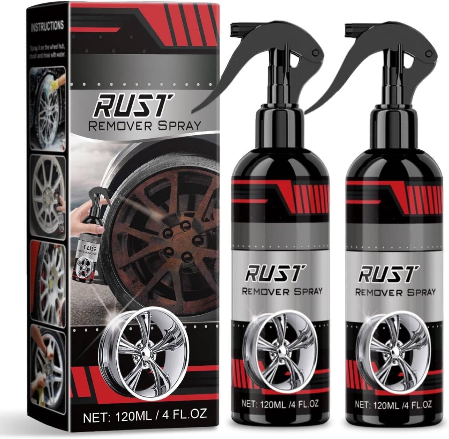 YiJuHui Powerful Rust Remover Spray for Cars & Motorcycles, Removes ...