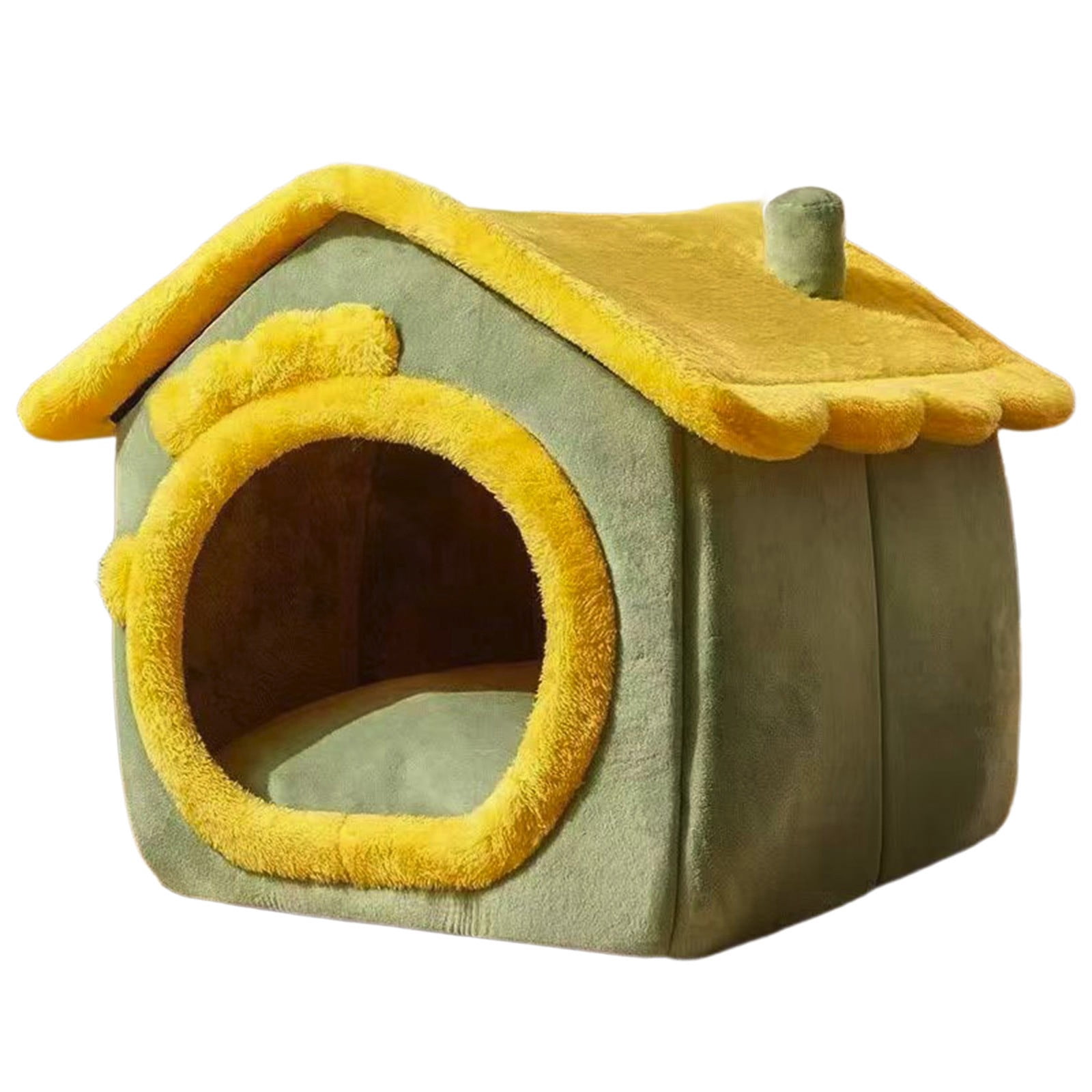 YiJuHui 2pcs Dog Houses Soft Indoor Enclosed Tent Huts Warm Cave Dog ...