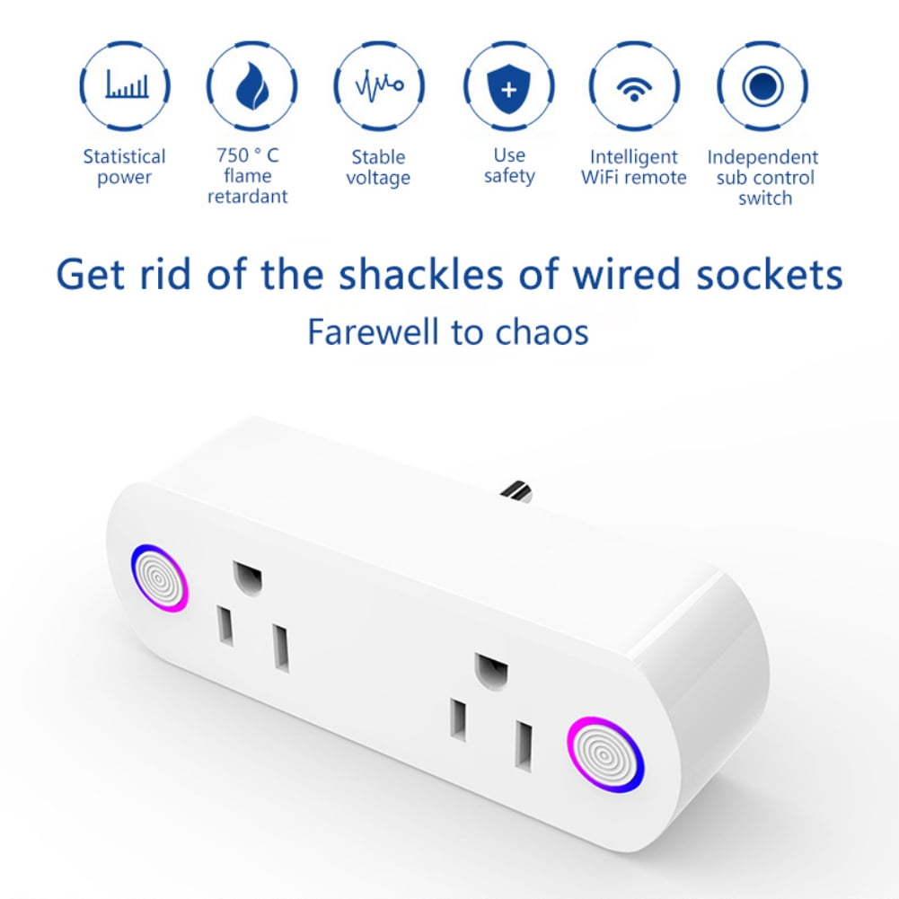 YiLBX WiFi Heavy Duty Smart Plug Outlet, No Hub Required with Timer ...