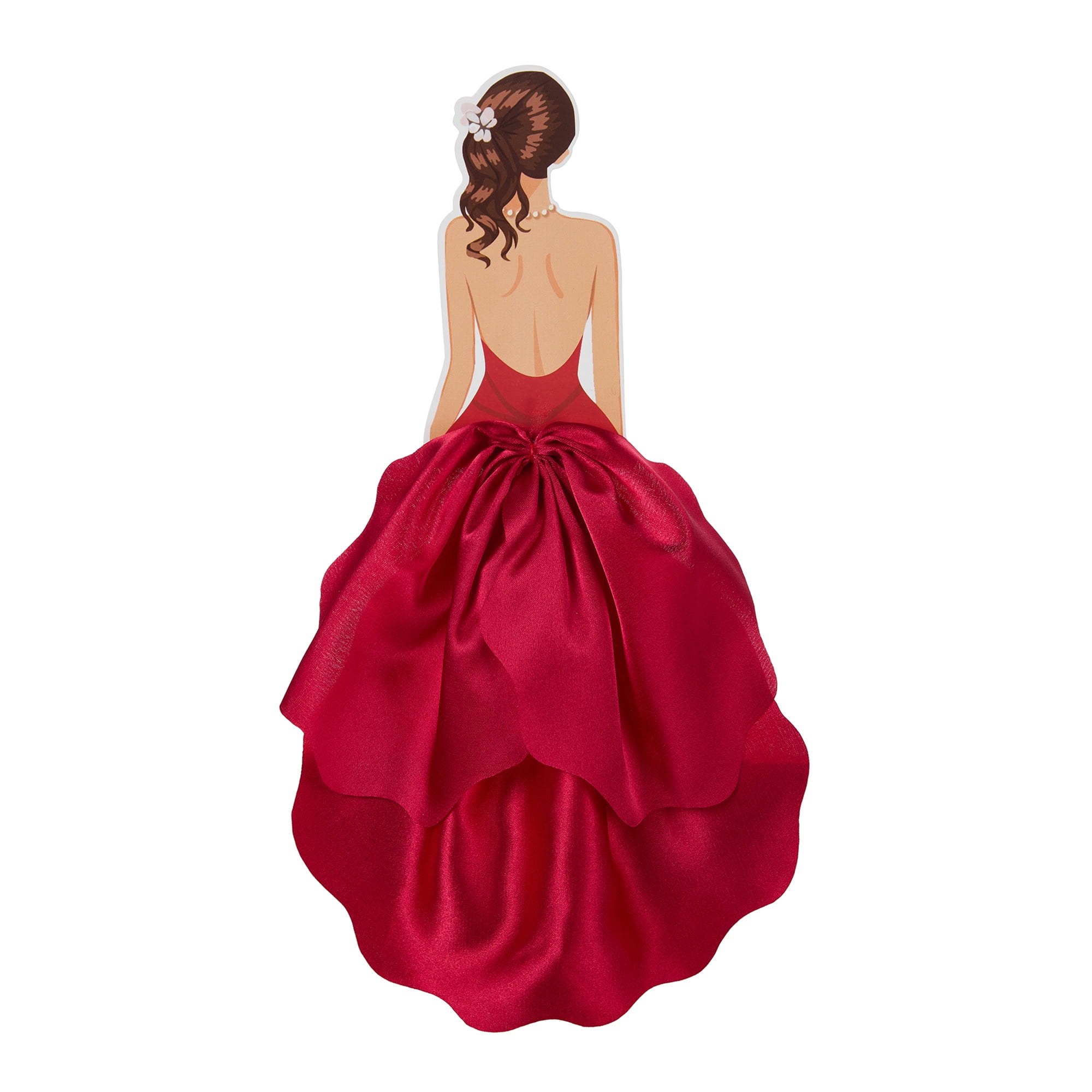 YiLvUst Mother's Day Cake Toppers Women Back View Gauze Dress Cake ...