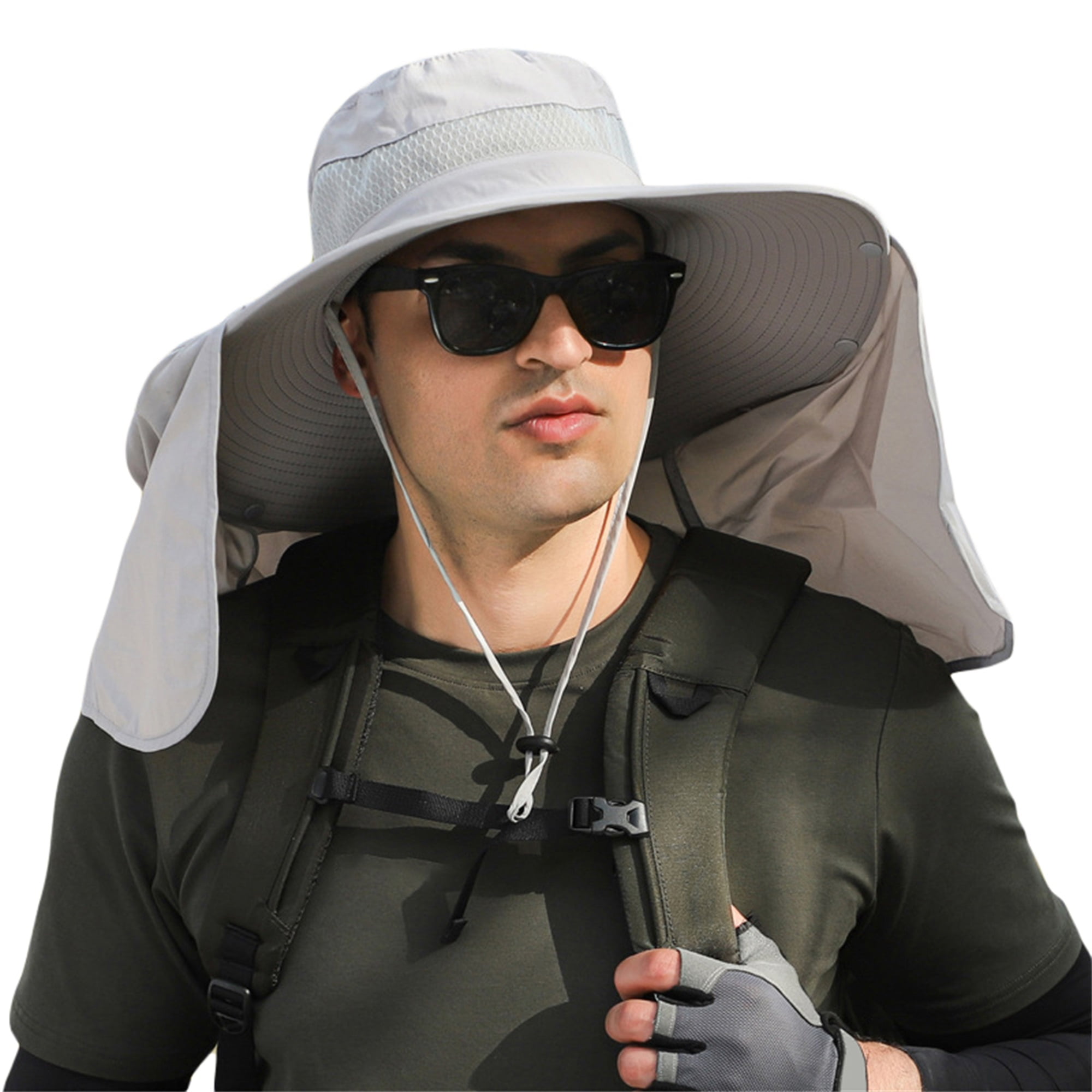 YiLvUst Sun Hat for Men Sun Protection Wide Brim Breathable Packable ...