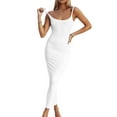 Yilvust Women´s Spaghetti Strap Sleeveless Bodycon Long Dress Backless