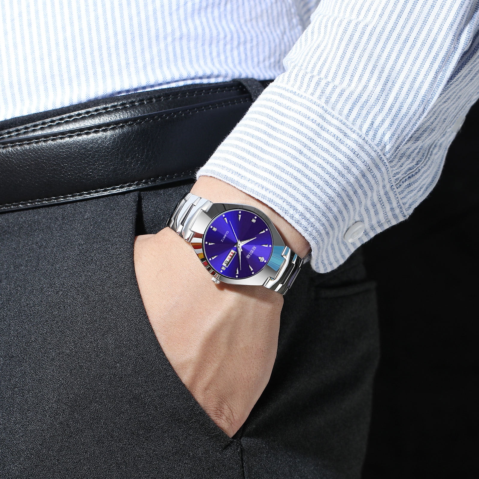 YiXin1 Women's Fully Automatic Tungsten-Color Minimalist Waterproof ...