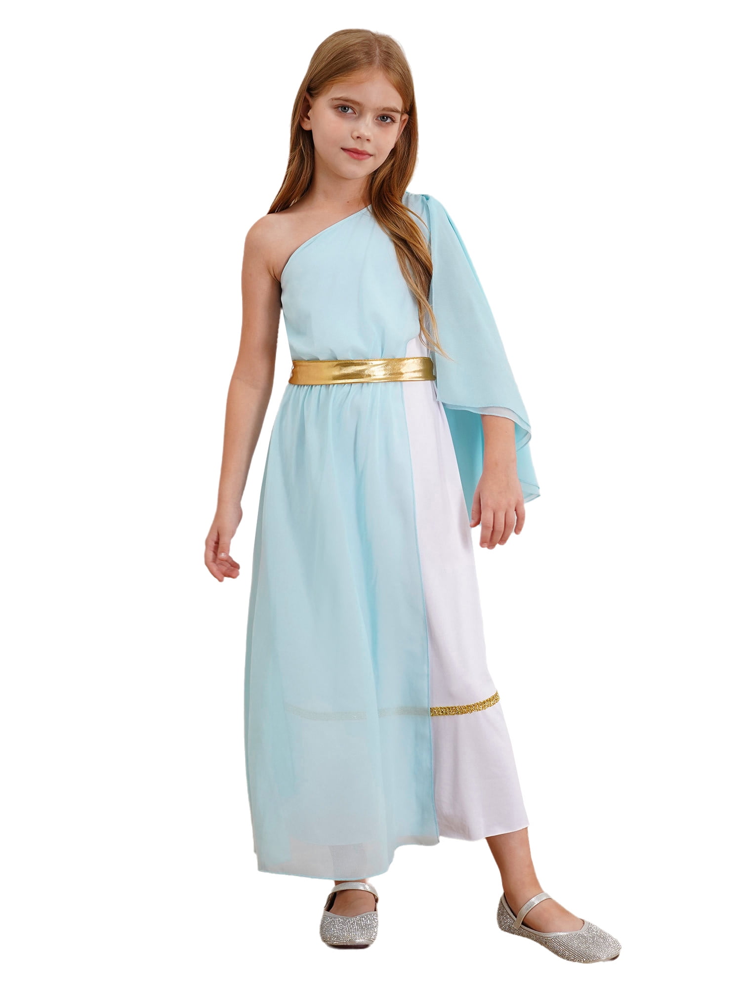 YiZYiF Girls Greek Princess Dress Ancient Greece God Rome Egypt Toga ...