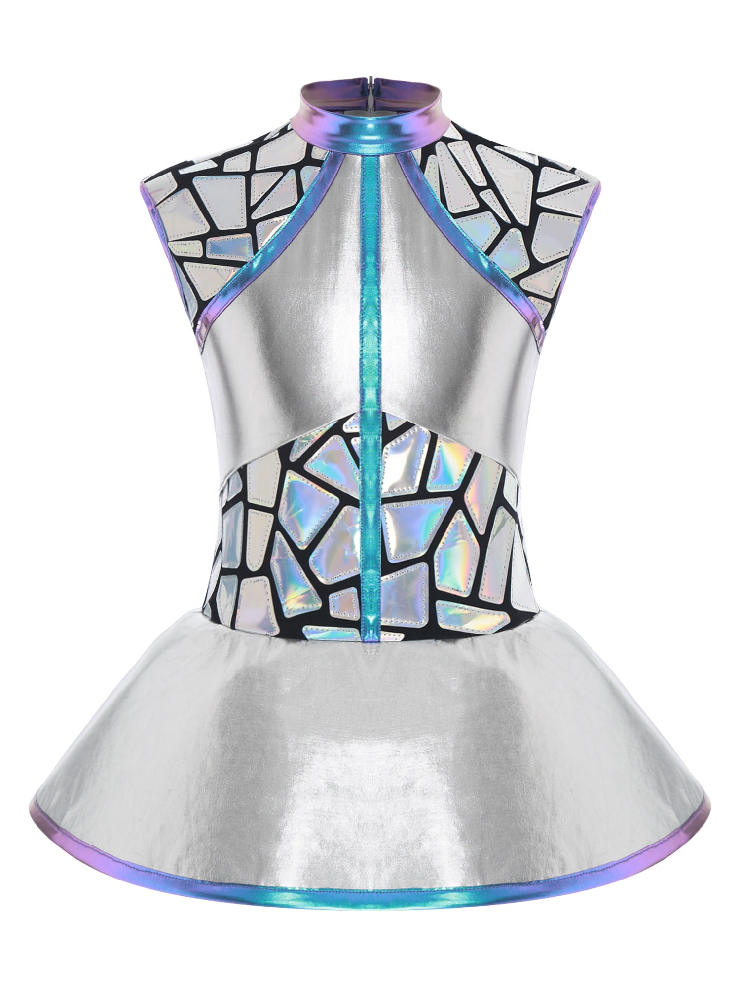 YiZYiF Girls Halloween Alien Cosplay Costume Future World Outer Space ...