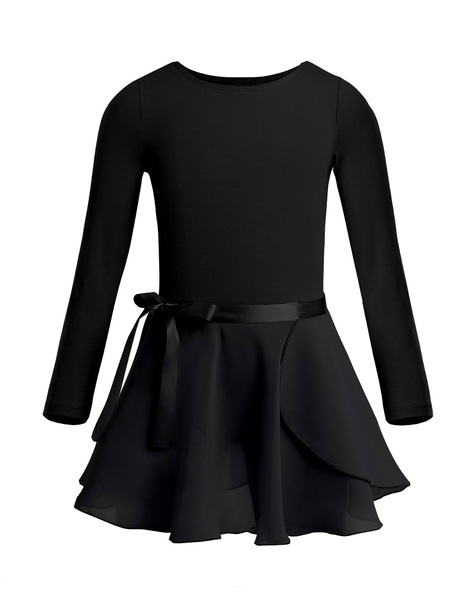 YiZYiF Girls Team Ballet Dance Costume Basic Tank Leotard with Wrap ...