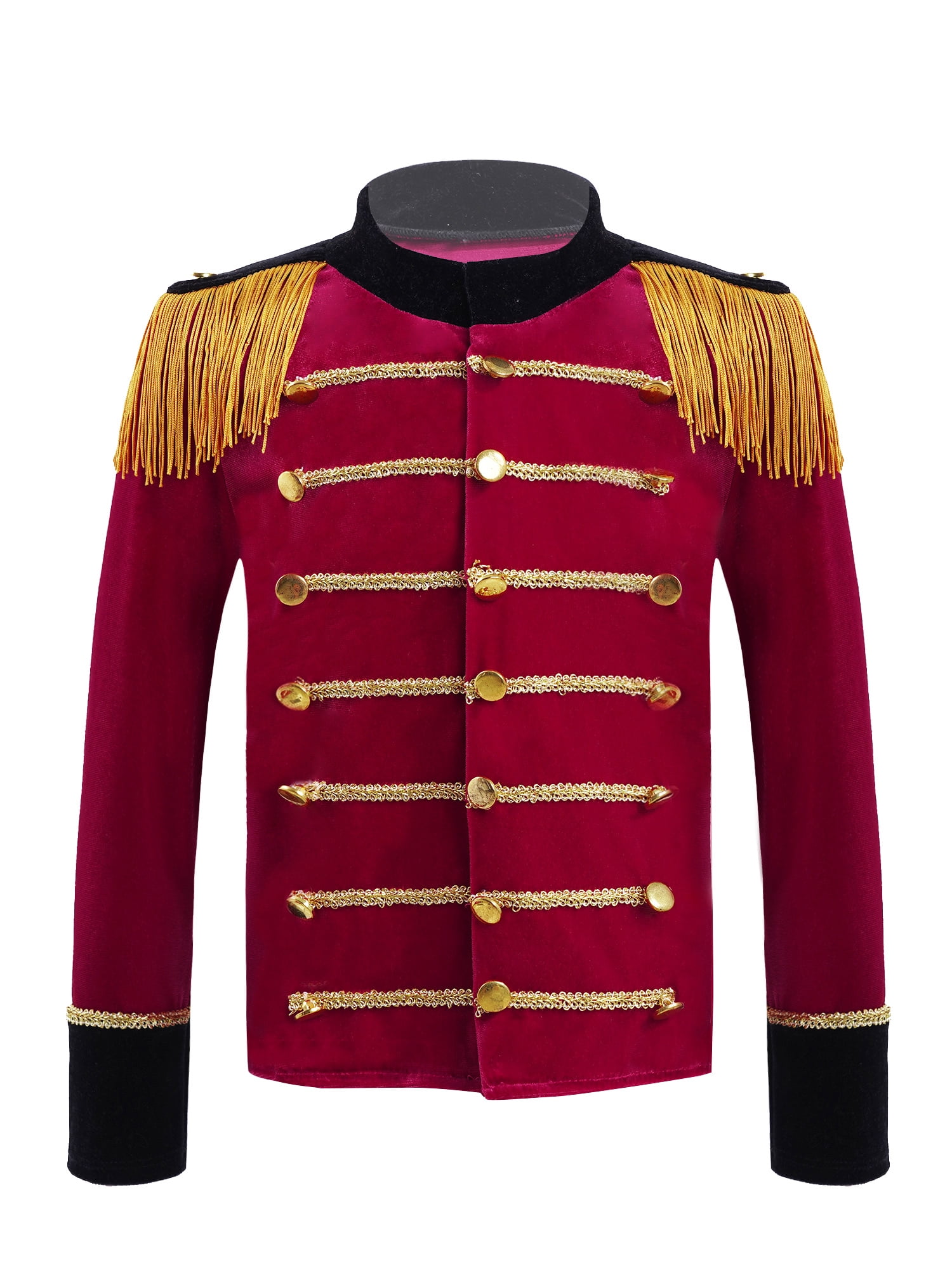 YiZYiF Kids Boys Halloween Circus Ringmaster Lion Tamer Cosplay Costume ...
