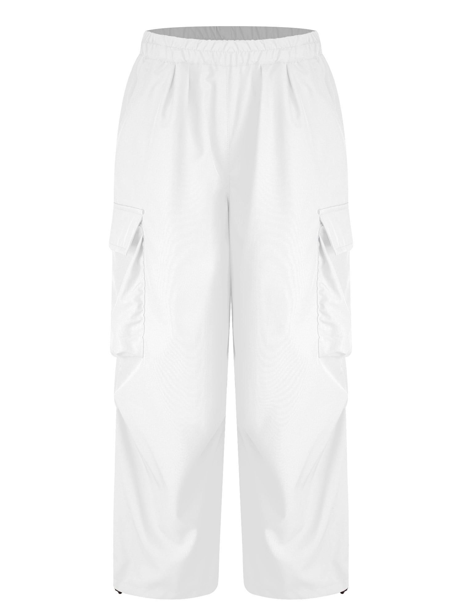 YiZYiF Kids Girls Cargo Pants with Pockets for Skateboarding Hip-Hop ...