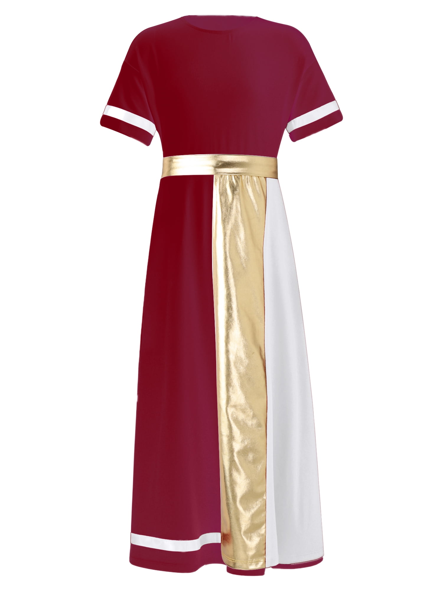 YiZYiF Kids Girls Greek Toga Costume King Robe Halloween Cosplay Roman ...