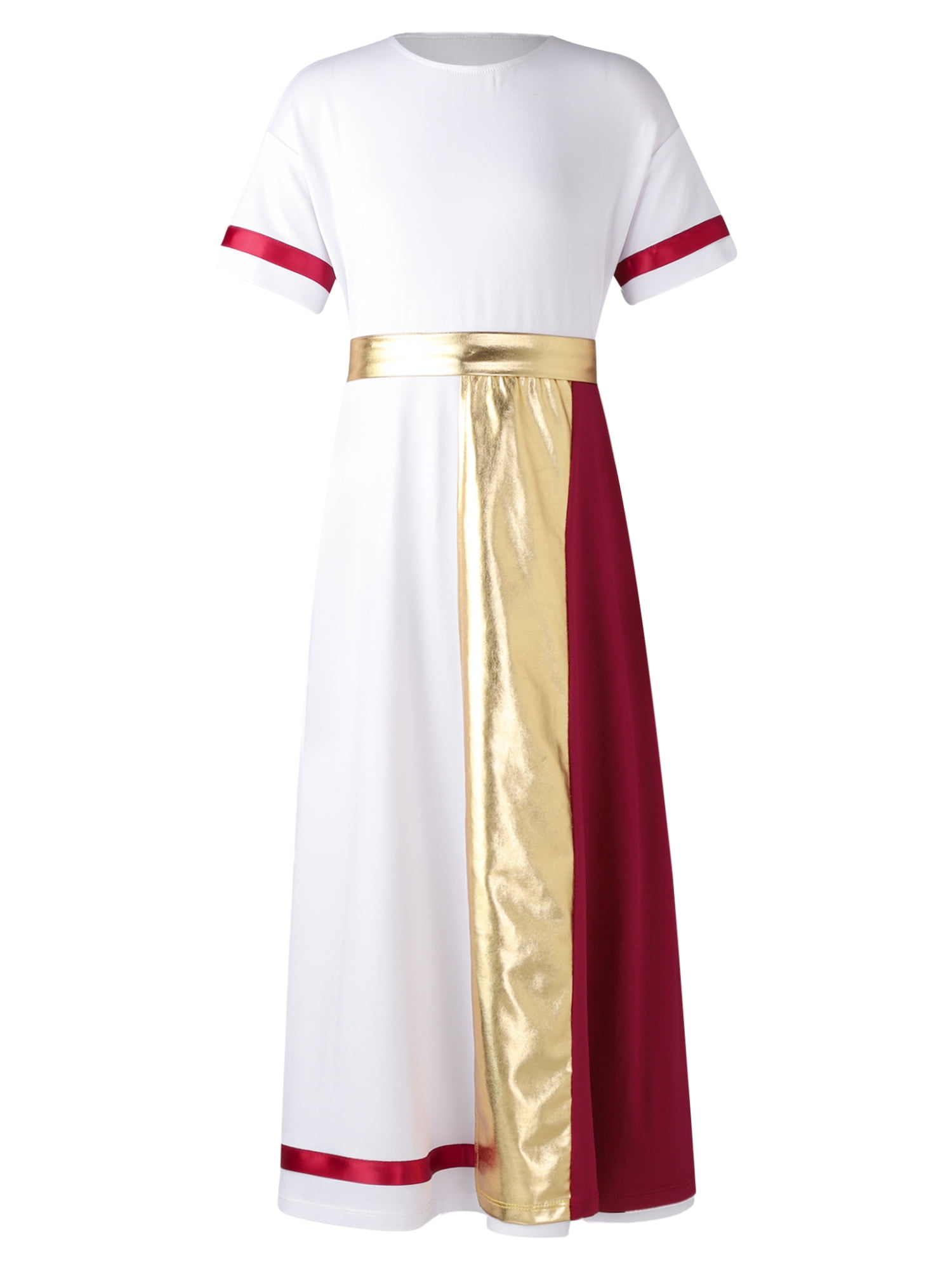 YiZYiF Kids Girls Greek Toga Costume King Robe Halloween Cosplay Roman ...