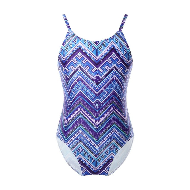 YiZYiF Kids Girls One Piece Swimwear Stretchy Fully Lined Swimming ...