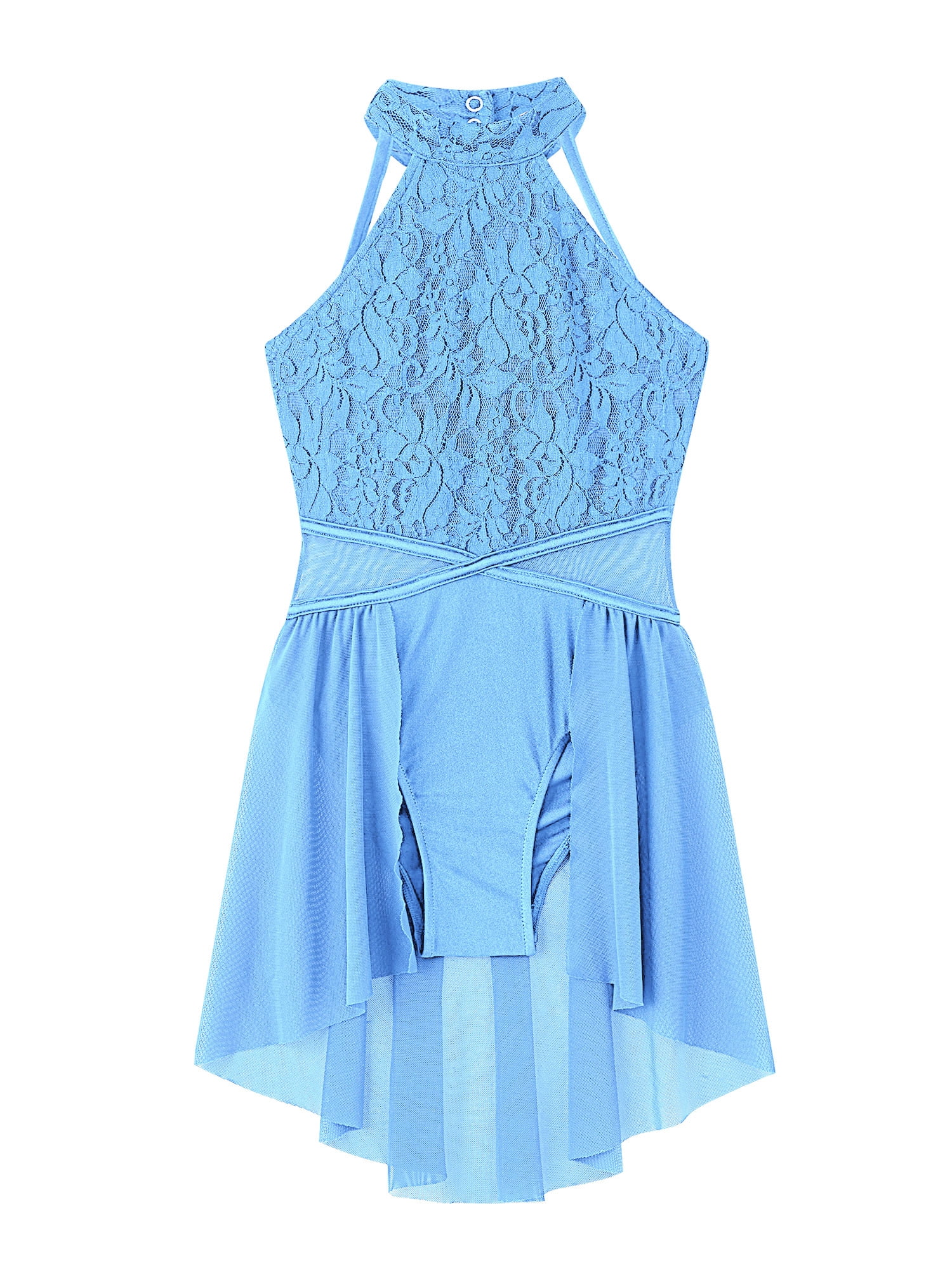 YiZYiF Kids Girls Sequins Ballet Lyrical Dance Dress Leotard Modern ...