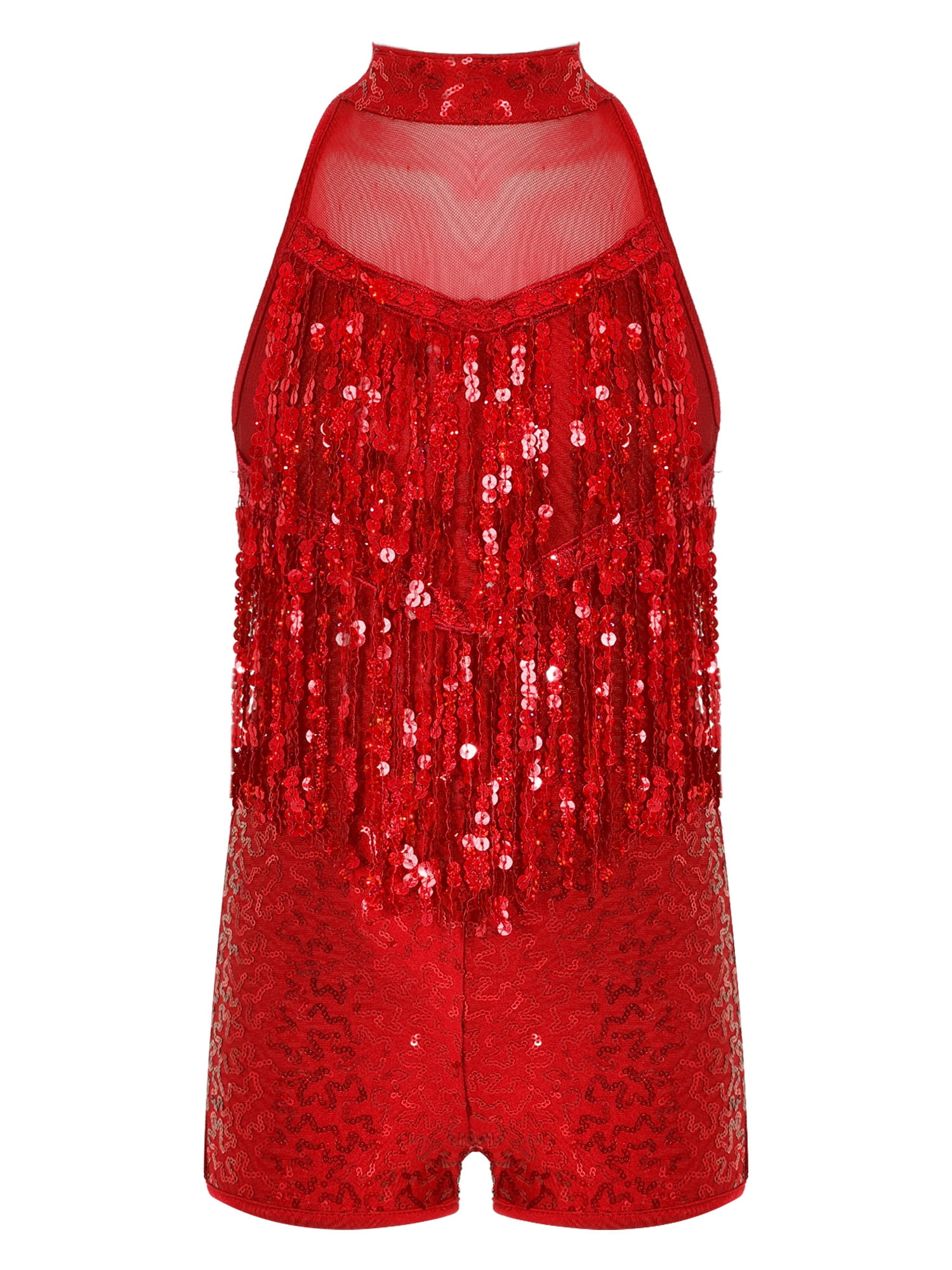 YiZYiF Kids Girls Shiny Ballet Dance Leotard Jazz Latin Modern Dance ...