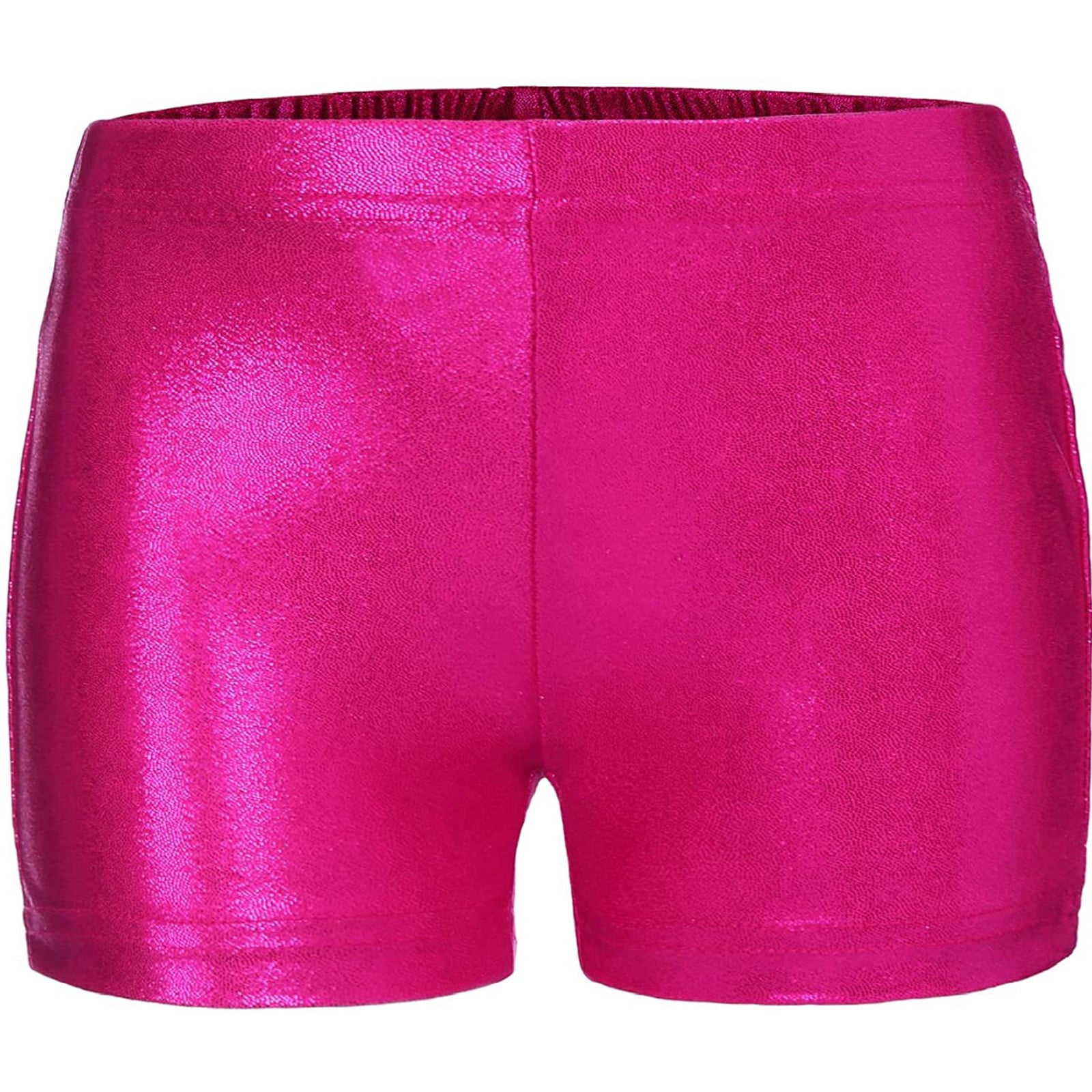 YiZYiF Kids Girls Sports Ballet Dance Booty Shorts Metallic Gymnastic ...