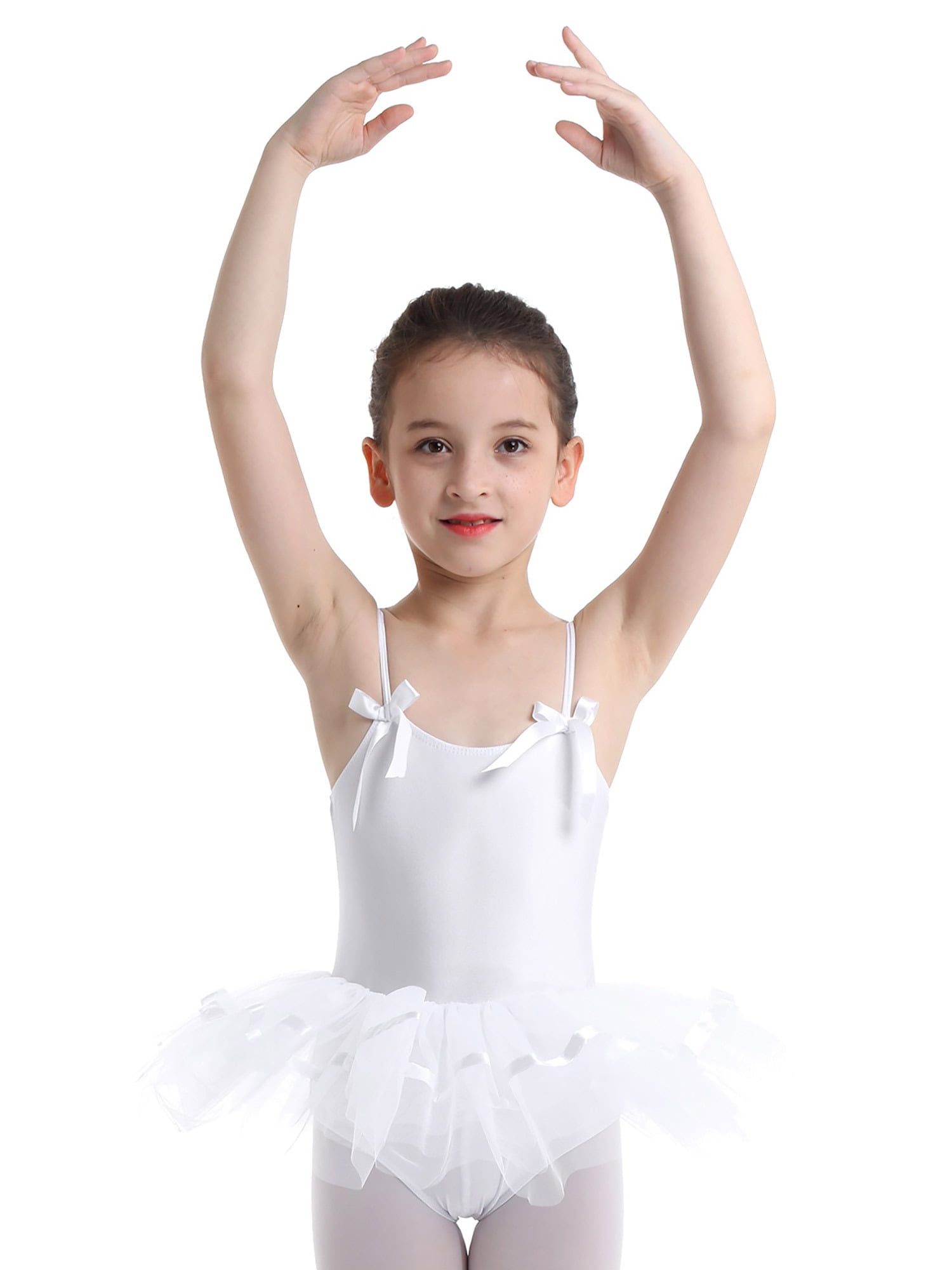YiZYiF Kids Little Girls Spaghetti Straps Ballet Dance Gym Leotard Tutu ...