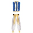 YiZYiF Mens Arabian Prince Toad Costume Aladin Genius Role Play ...