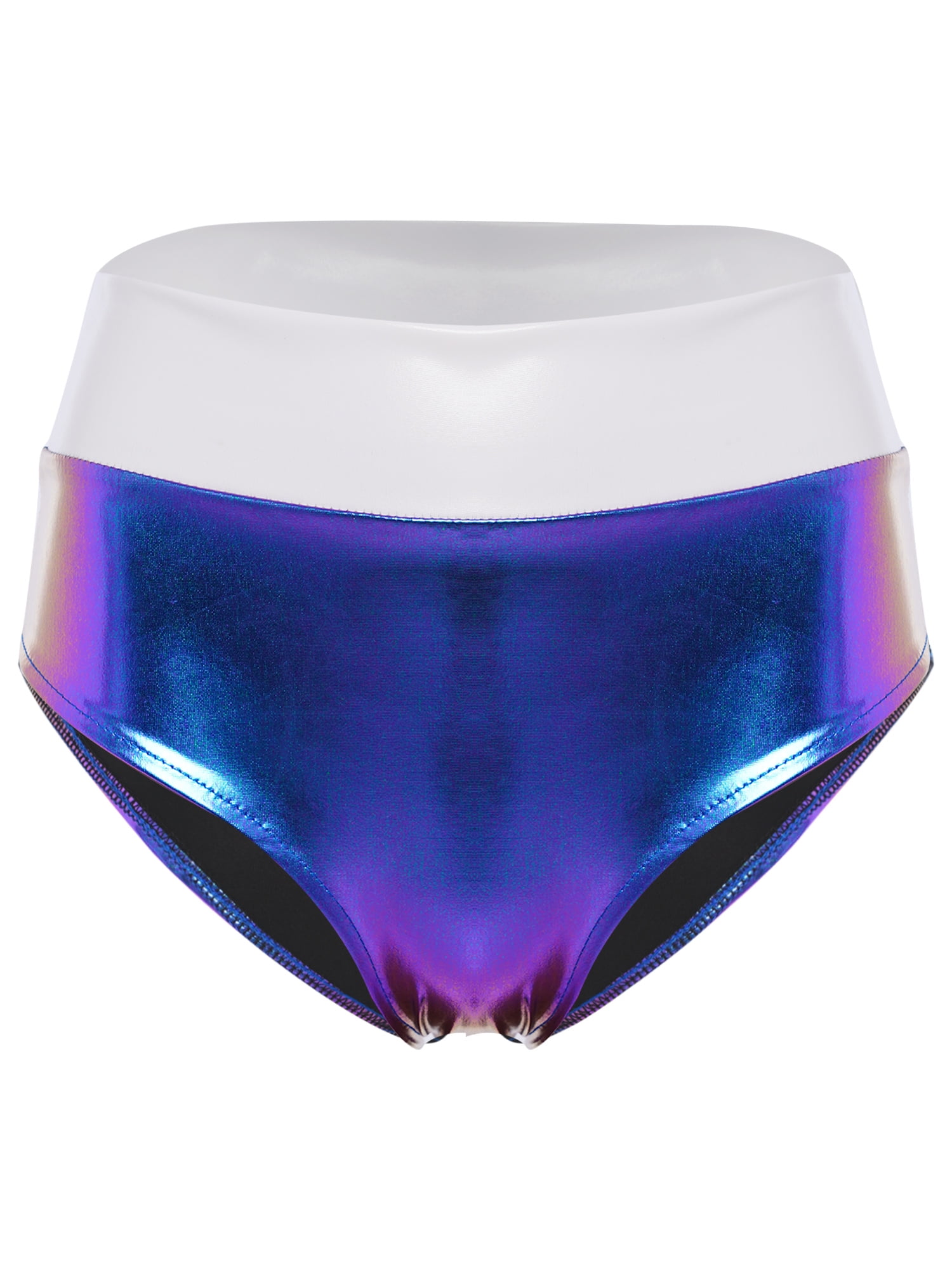 YiZYiF Women Shiny Metallic Briefs High Waist Dance Booty Shorts for ...