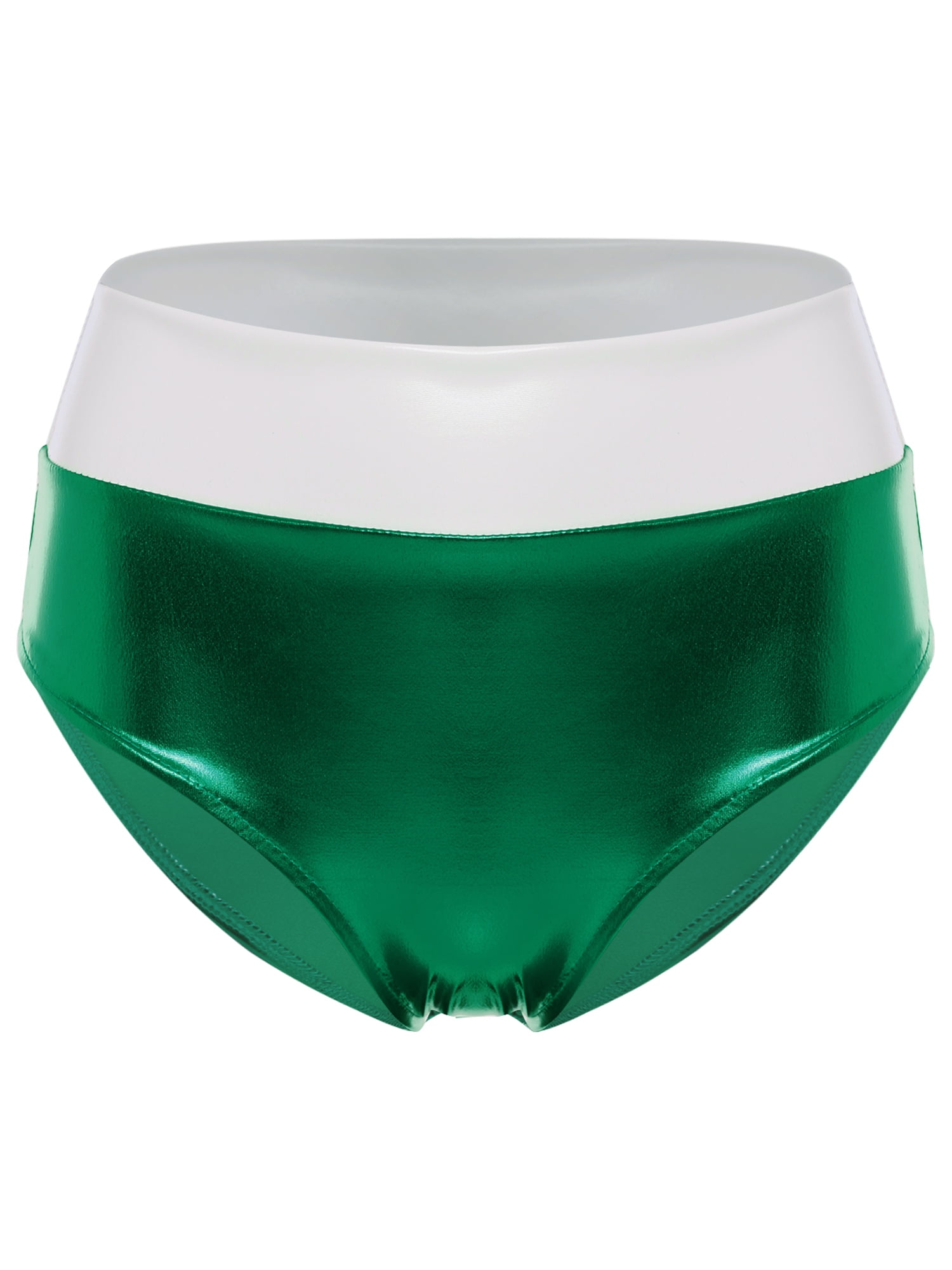 YiZYiF Women Shiny Metallic Briefs High Waist Dance Booty Shorts for ...