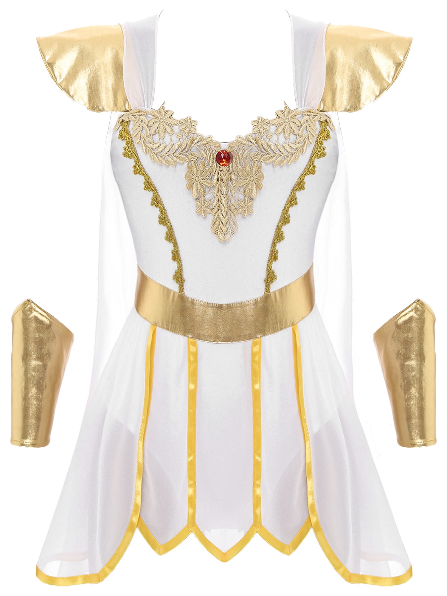 YiZYiF Women's Halloween Ancient Roman Empress Costume Greek God Toga ...