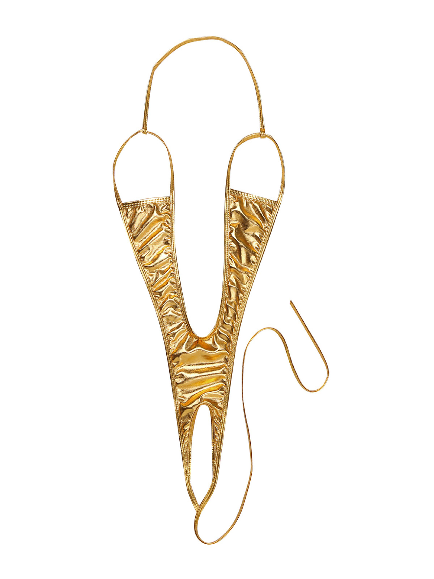 YiZYiF Womens Glossy Deep V Backless Bodysuit Nightwear Sleepwear ...