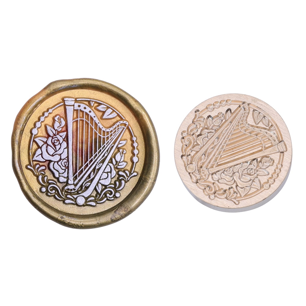 YiaNXan 25mm Stamp Copper Head 3D Relief Round-shaped Stamps Print Head ...