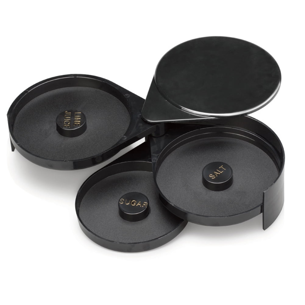 YiaNXan 3 Tier Rotating Lime Juice Glass Rimmer Bartender Tool Cocktail ...