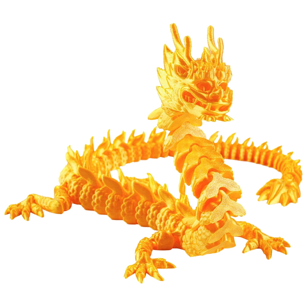 YiaNXan 33/48 Cm 3D Printed Dragon Home Office Desktop Ornament Novelty ...
