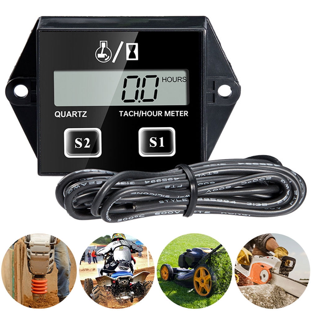 YiaNXan Car Motorcycle Tach Hour Meter Tachometer Counter Waterproof ...