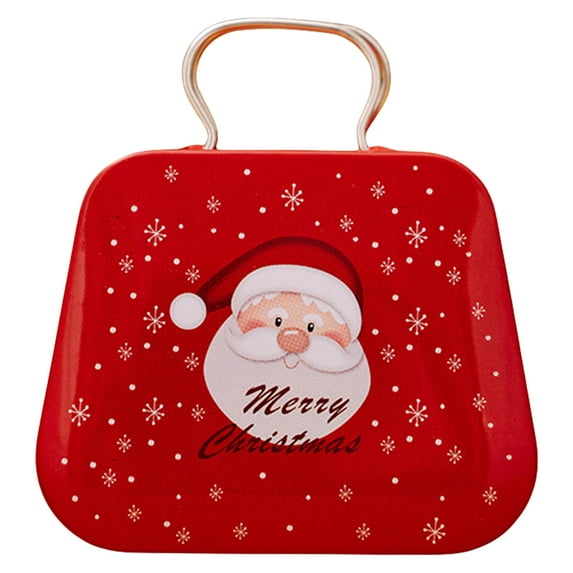 YiaNXan Christmas Retro Tin Containers Metal Christmas Food Storage ...