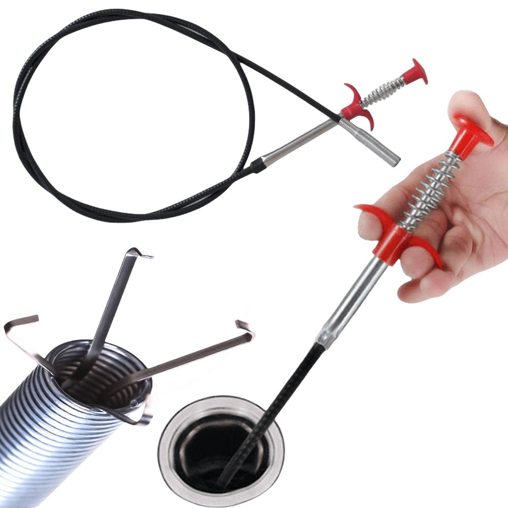 YiaNXan Drain Clog Remover Clogged Drains Opener 4 Claw Drain Hair ...