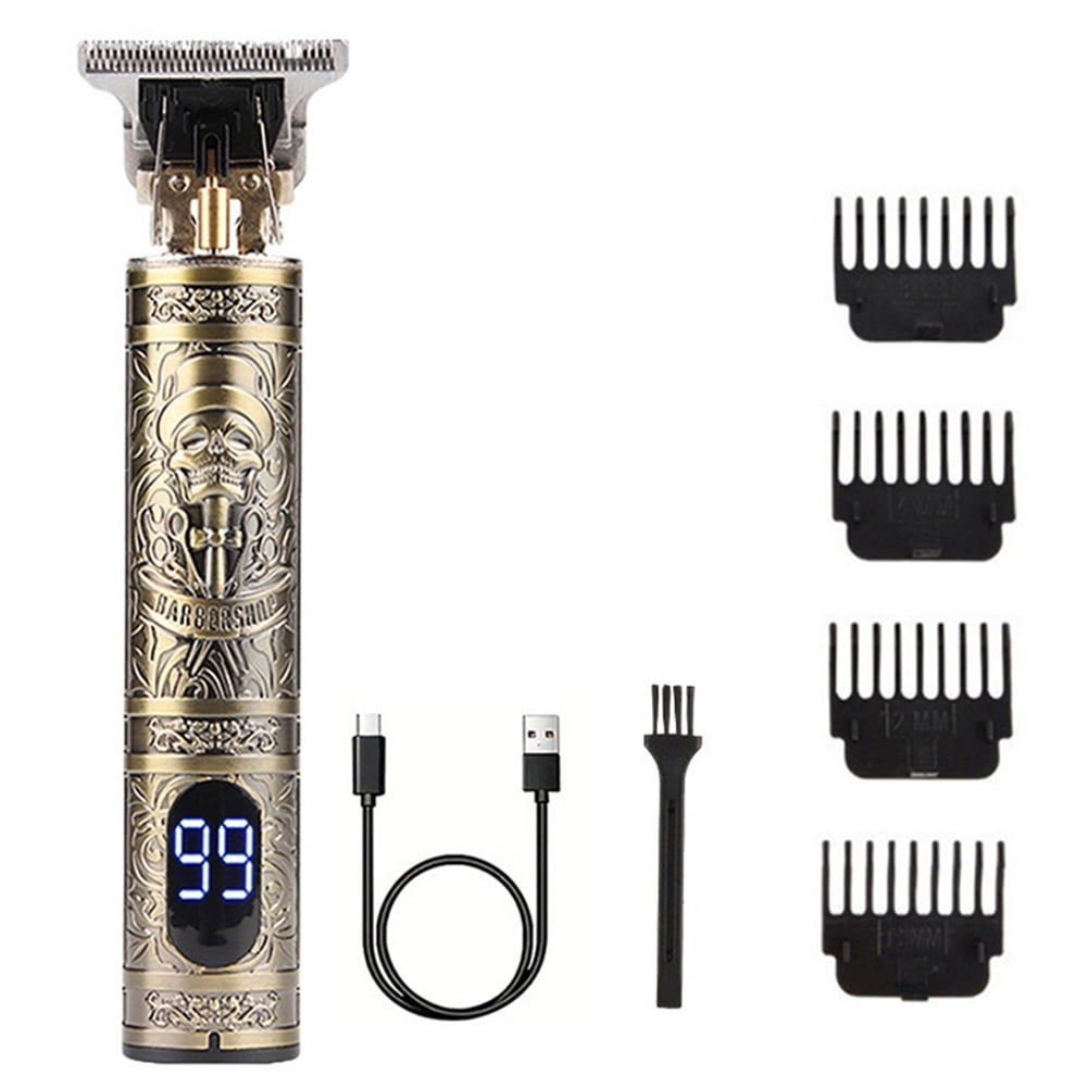 YiaNXan Electric Hair Cutting Machine T-Blade LED Display Cordless Hair ...